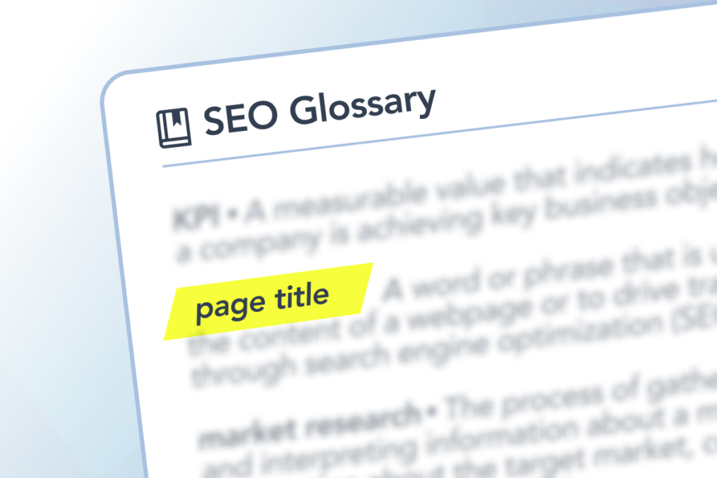 SEO Glossary: Page Titles | seoplus+